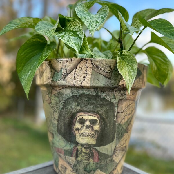 Pirate Planter Pot - Etsy