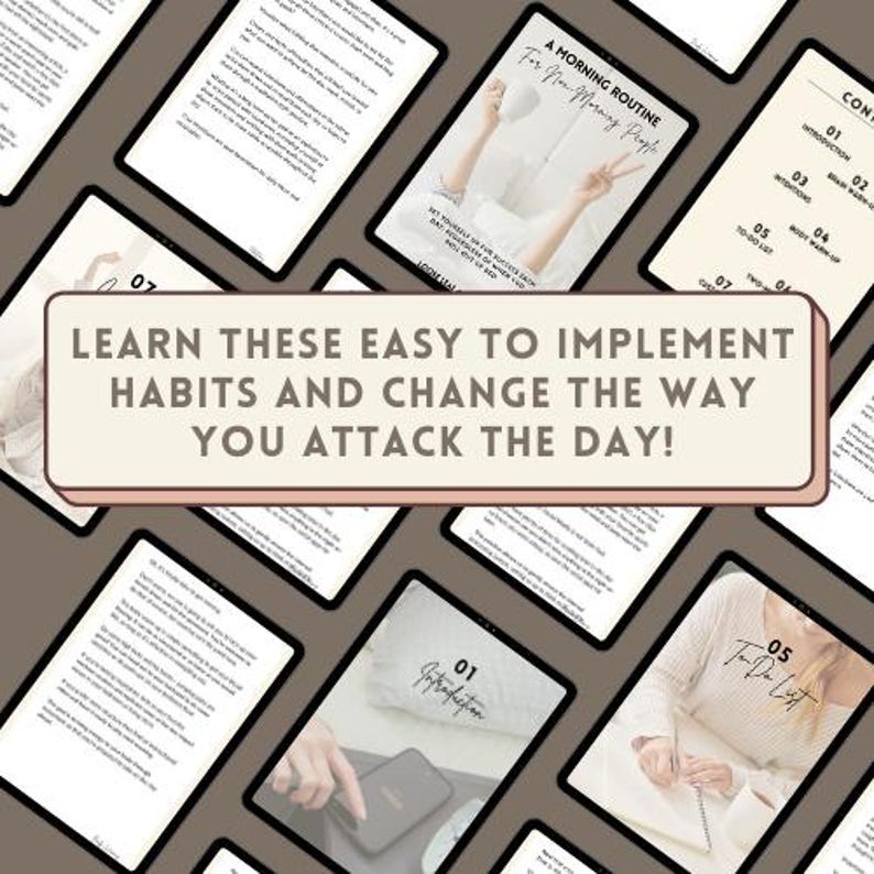 A Morning Routine for Non-morning People | Self Improvement Ebook | PDF ...