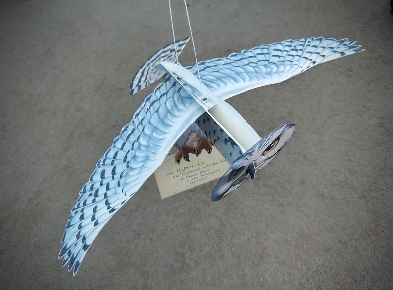 Snowy Owl Printable, Wizard Delivery Owl With Wizard Acceptance Letter ...