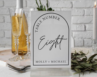 Arch Wedding Table Numbers - Etsy