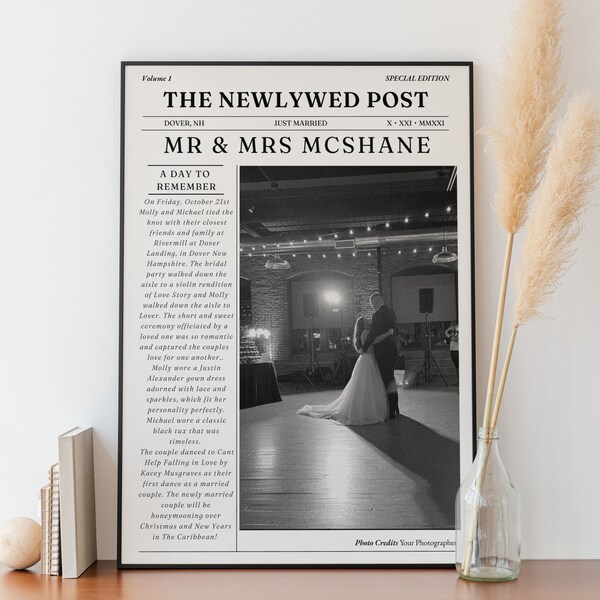 The Newlywed Post - Etsy