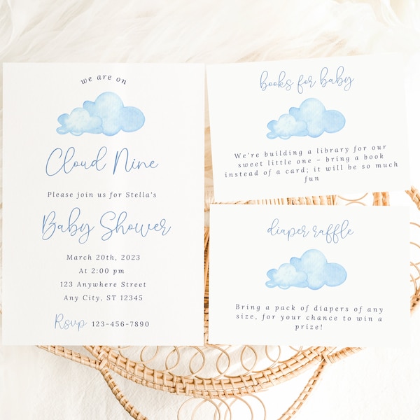 We're on Cloud Nine Baby Shower - Etsy
