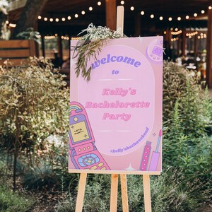 Y2k Bachelorette 2000s Bachelorette Party Y2K Welcome Sign - Etsy Hong Kong