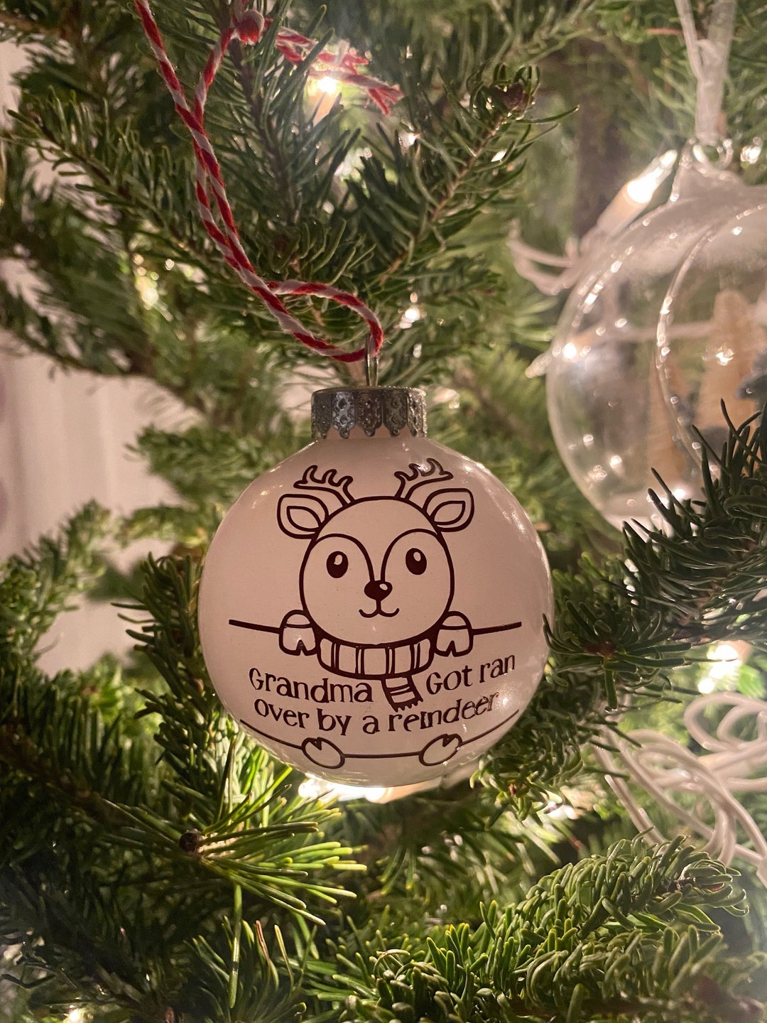Reindeer Ornament, Grandma Got Run Over by a Reindeer, Christmas ...