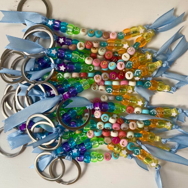 Beaded Keyrings - Etsy UK