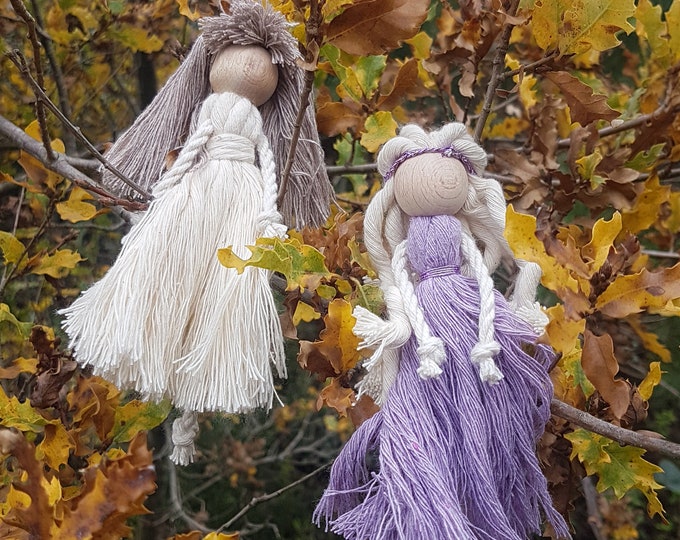Macrame Angel Doll - Etsy Canada