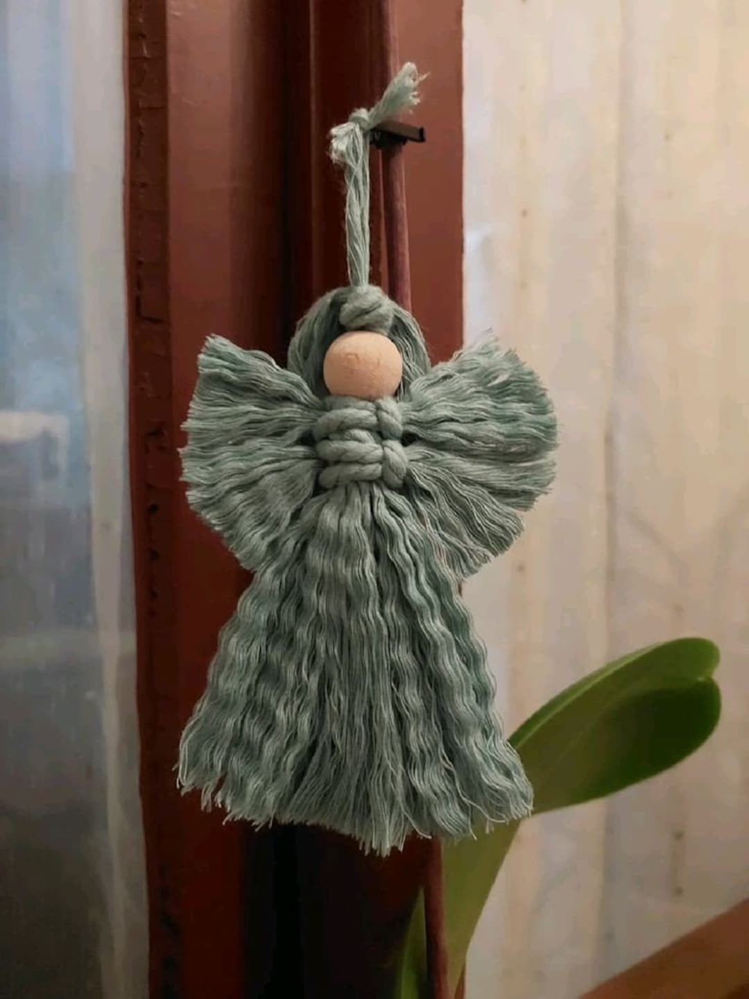 Handmade Macrame Angel,macrame Christmas Decoration,christmas Tree ...