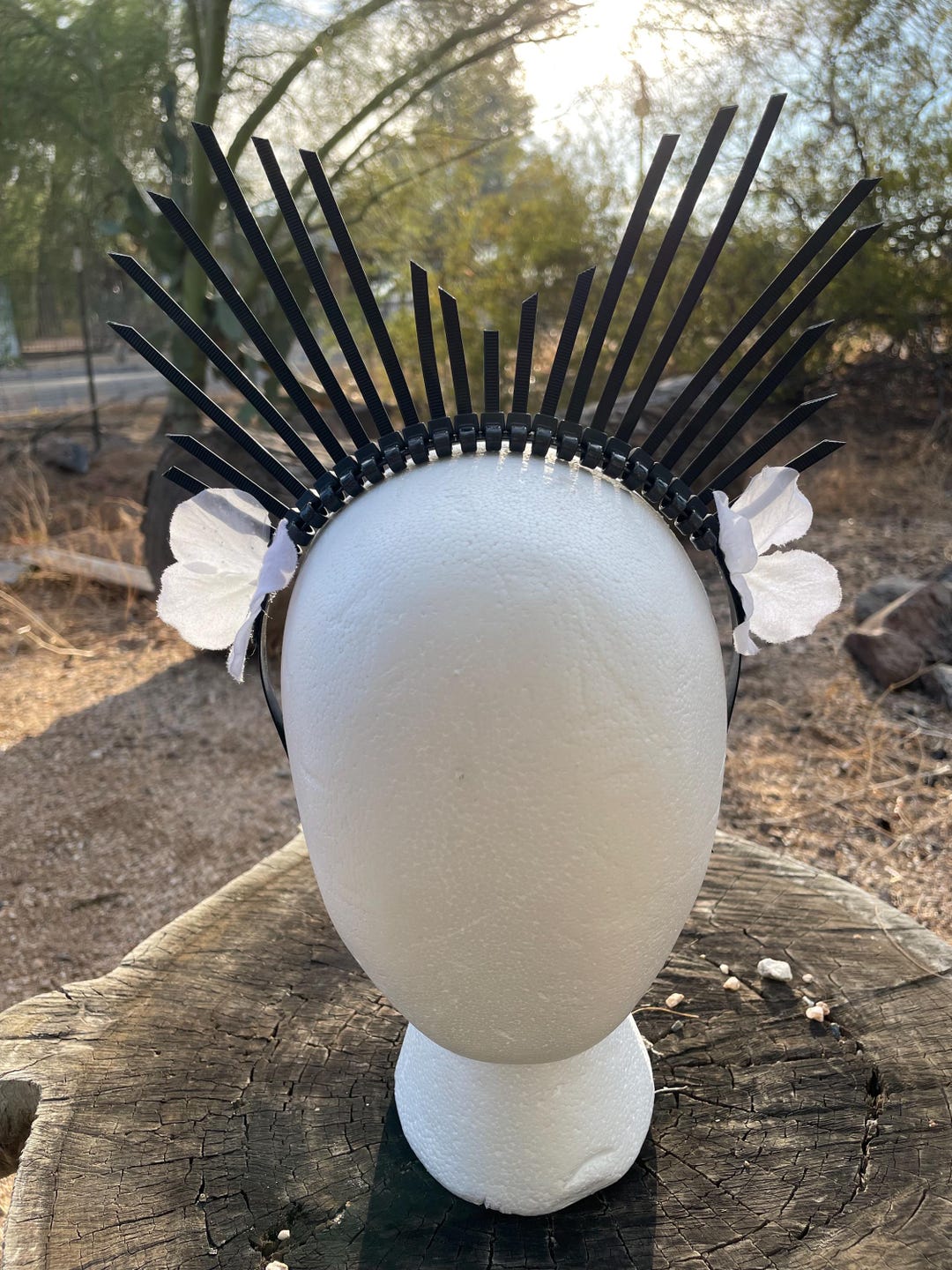 Spiked Elegance Head Accessories | Zip Tie Halo Headdresses ...