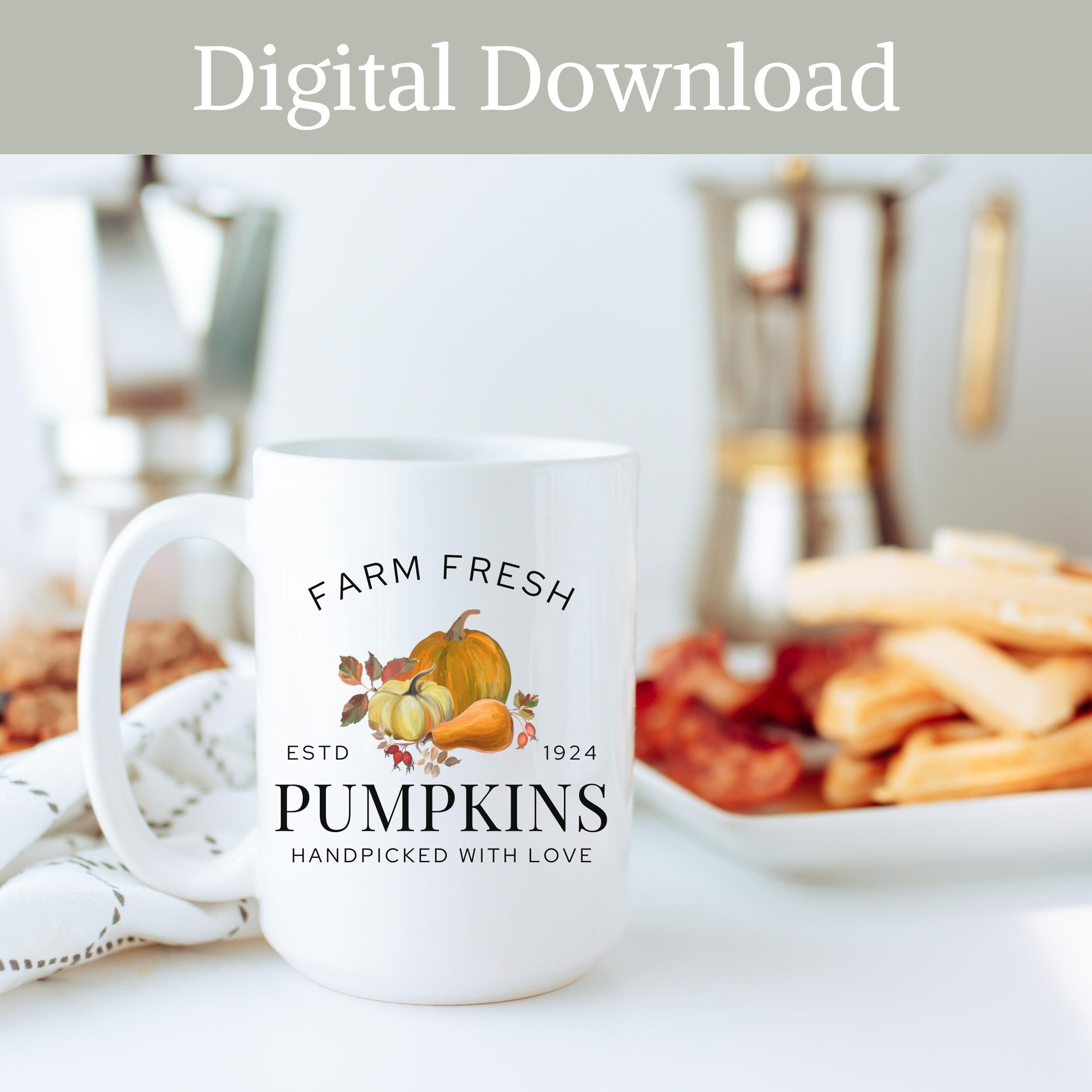 Farm Fresh Pumpkins Png Hand Picked Farm Fresh Pumpkins Png - Etsy