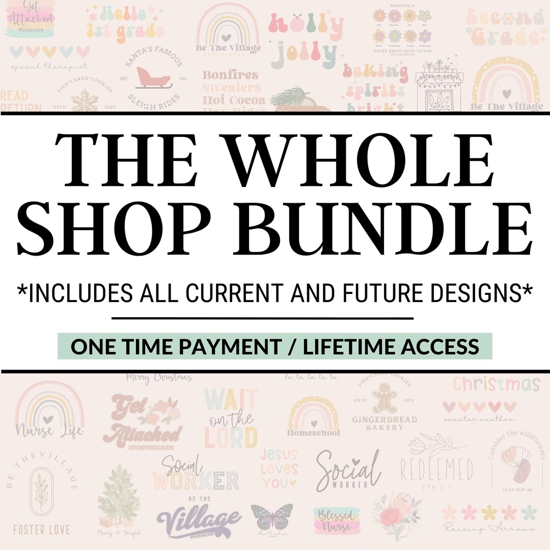 Whole Shop Png Bundle, Whole Shop Bundle, Entire Shop Bundle, Lifetime Access, Commercial Use ...