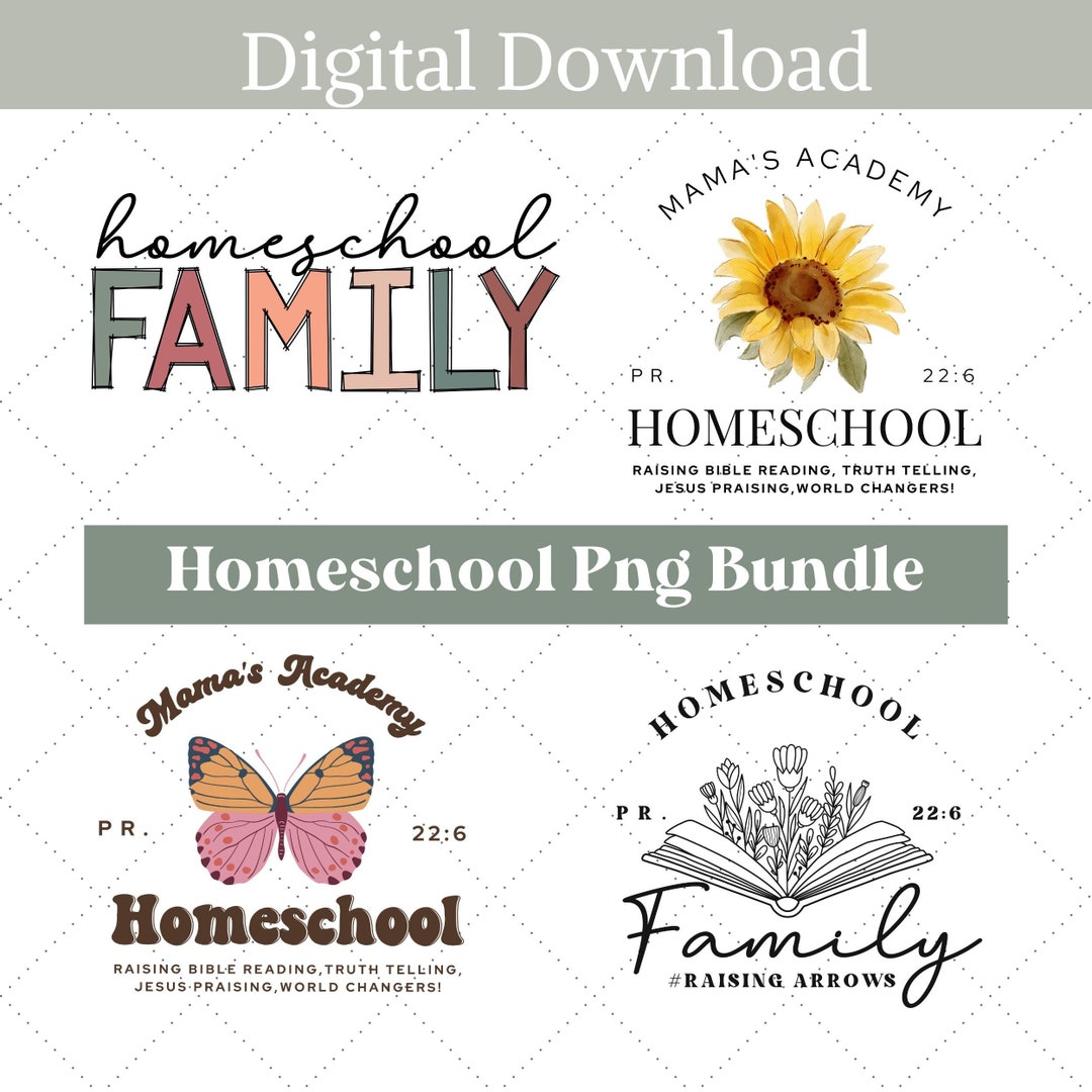 Homeschool Sublimation Bundle PNG, Christian Homeschool PNG, Homeschool ...