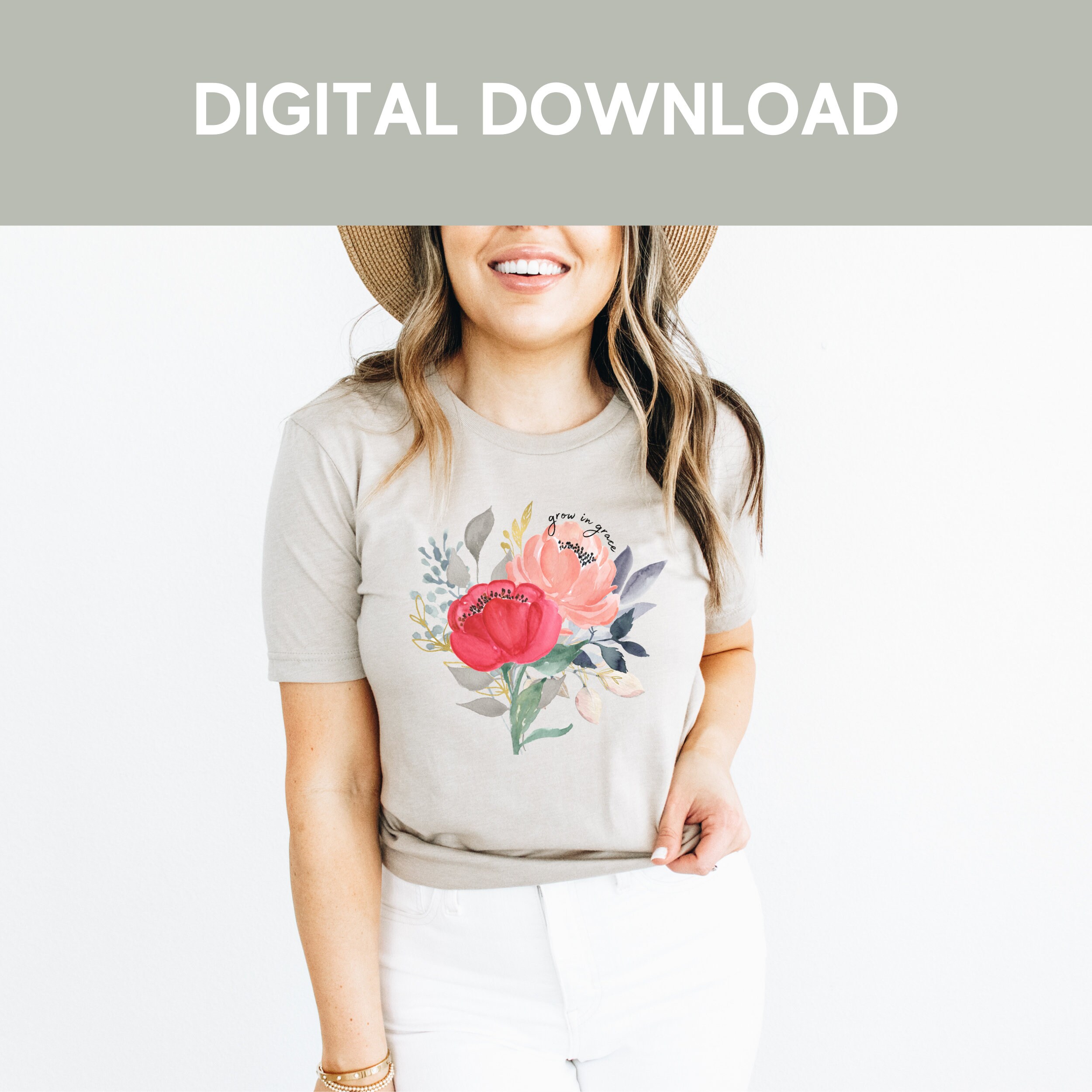 Grow in Grace PNG Grace PNG Faith PNG Christian Png Spring - Etsy