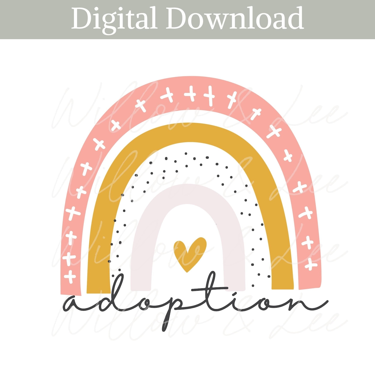 Adoption Png Adoption Rainbow Gotcha Day Png Forever Family - Etsy