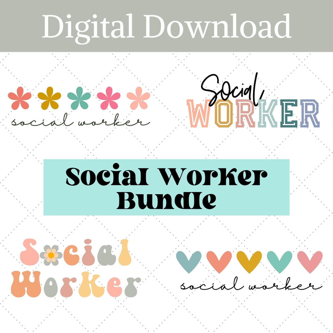 Social Worker Sublimation Bundle, Social Worker Bundle, Social Worker ...