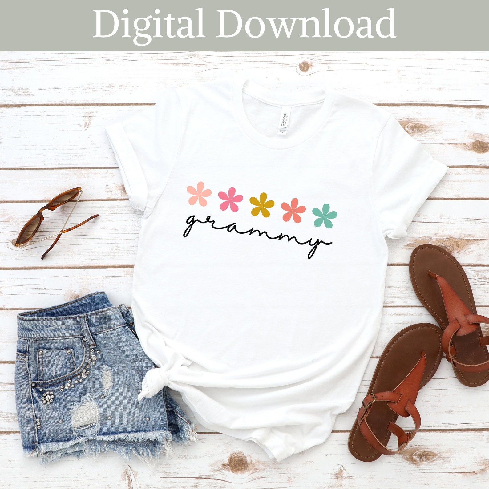 Grammy Png, Grammy Png Flower, Grammy Flowers Png, Grammy Sublimation ...