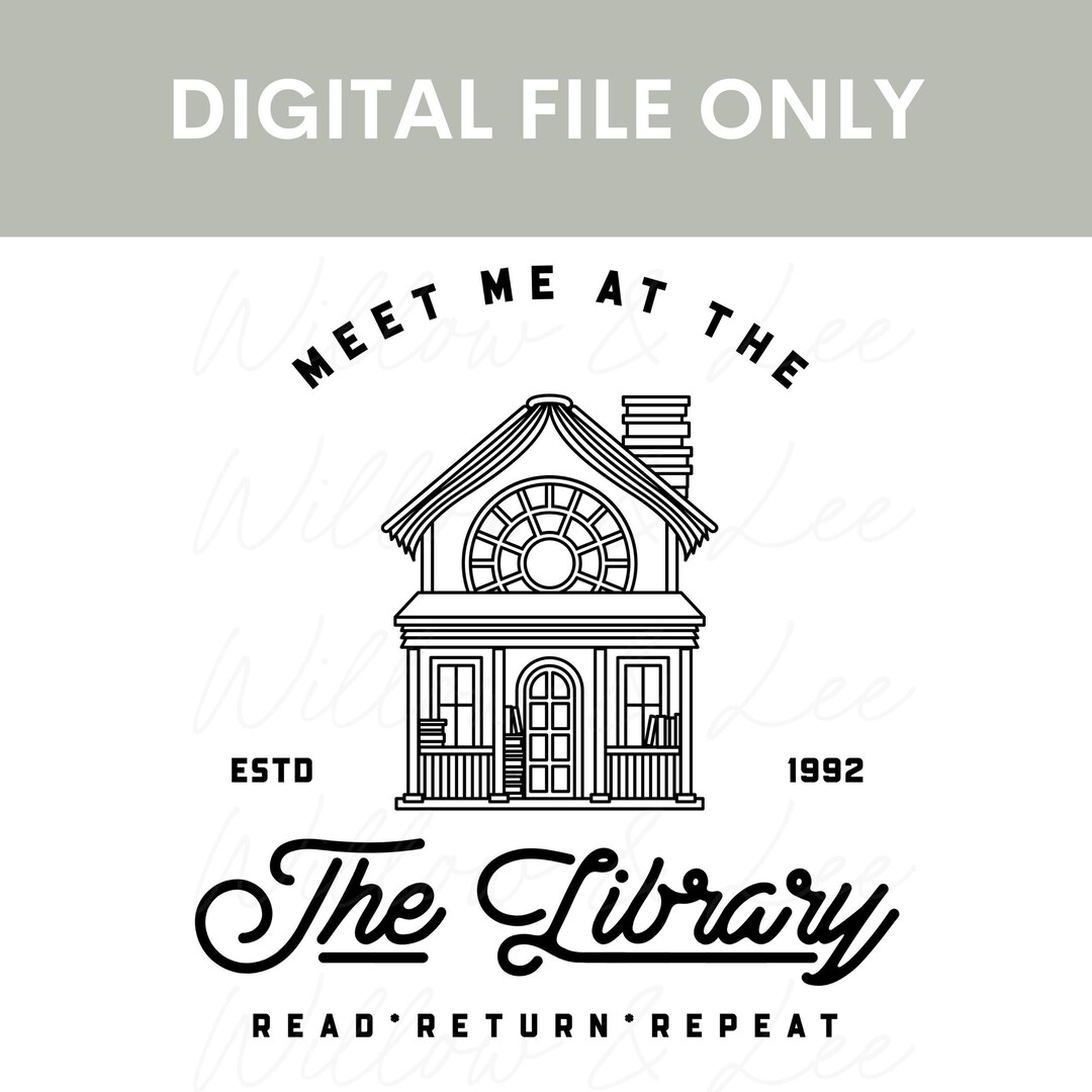 Library PNG, Librarian PNG, Read Return Repeat, Book Lover PNG, Library ...