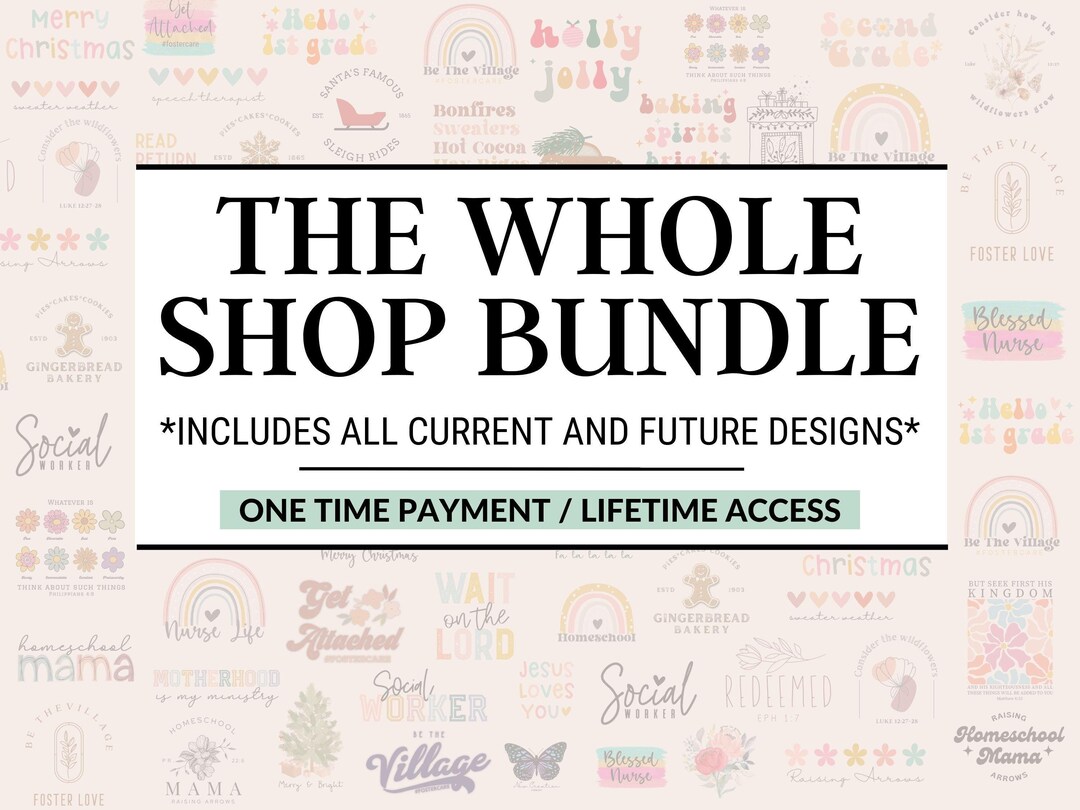 Whole Shop Png Bundle, Whole Shop Bundle, Entire Shop Bundle, Lifetime ...
