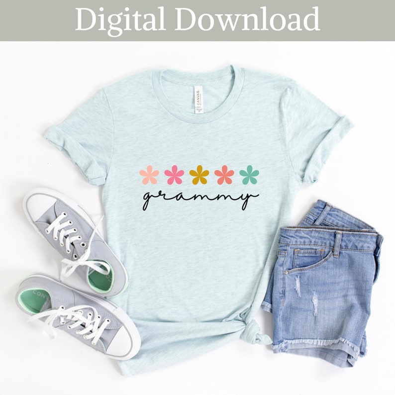 Grammy Png, Grammy Png Flower, Grammy Flowers Png, Grammy Sublimation ...