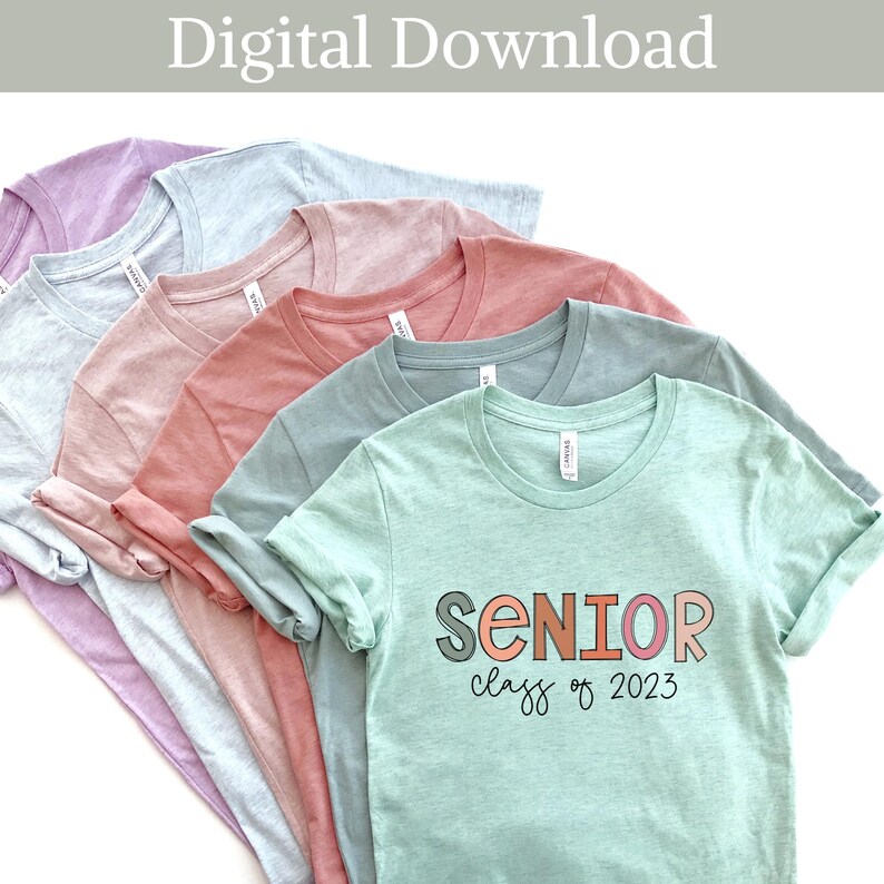 Senior 2023 Png Senior Block Letter Senior Outline Font Png - Etsy