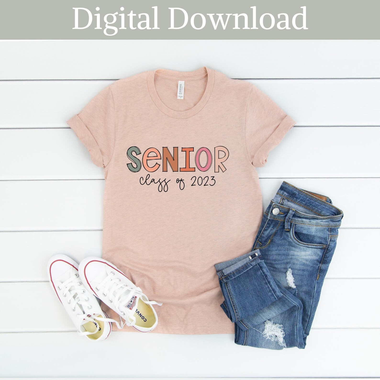 Senior 2023 Png Senior Block Letter Senior Outline Font Png - Etsy