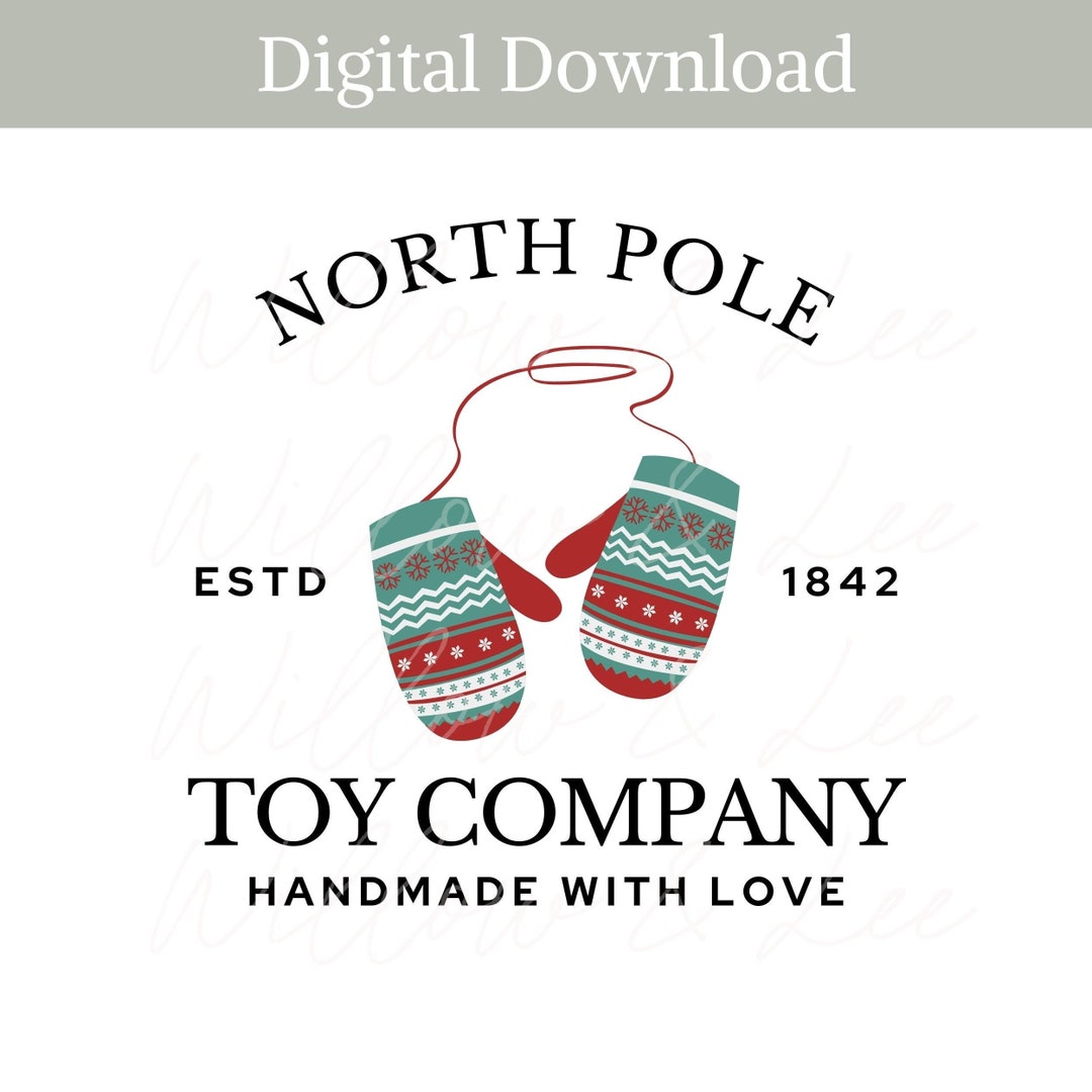 North Pole Png, North Pole Toy Company, Christmas Png, Christmas Logo ...