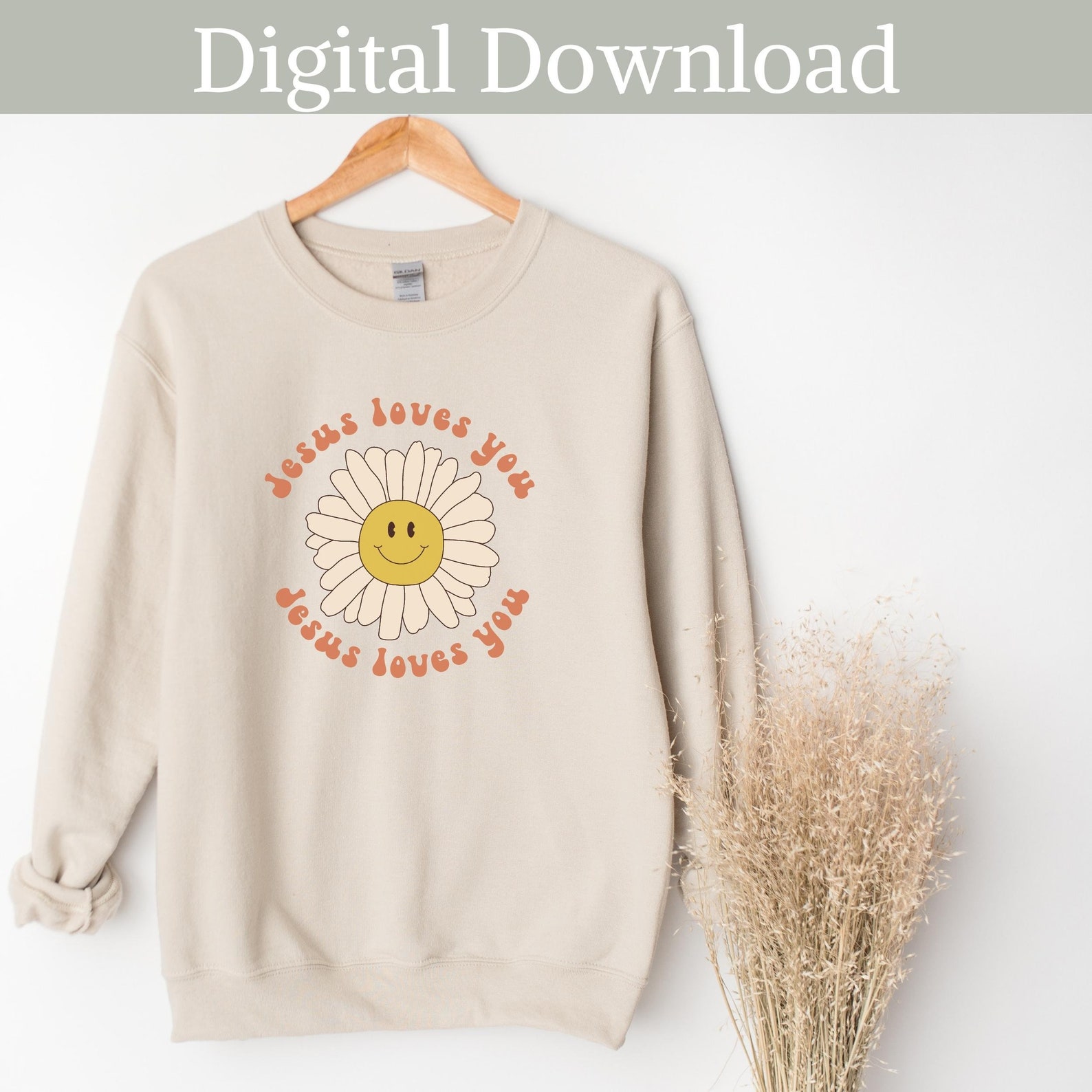 Jesus Loves You Png, Christian Smiley Face, Retro Christian Png, Jesus ...