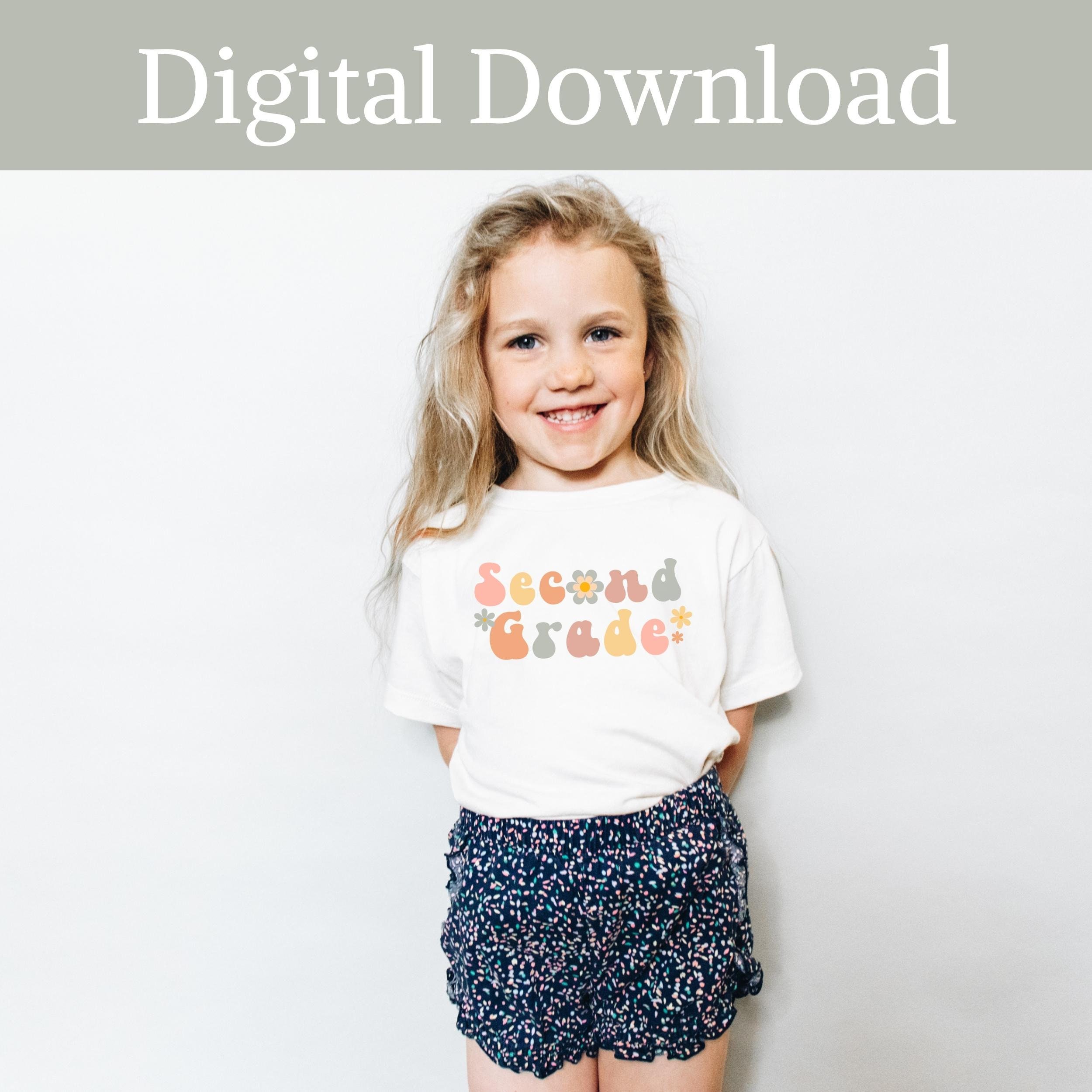 Retro Second Grade PNG 2nd Grade PNG Second Grader PNG - Etsy