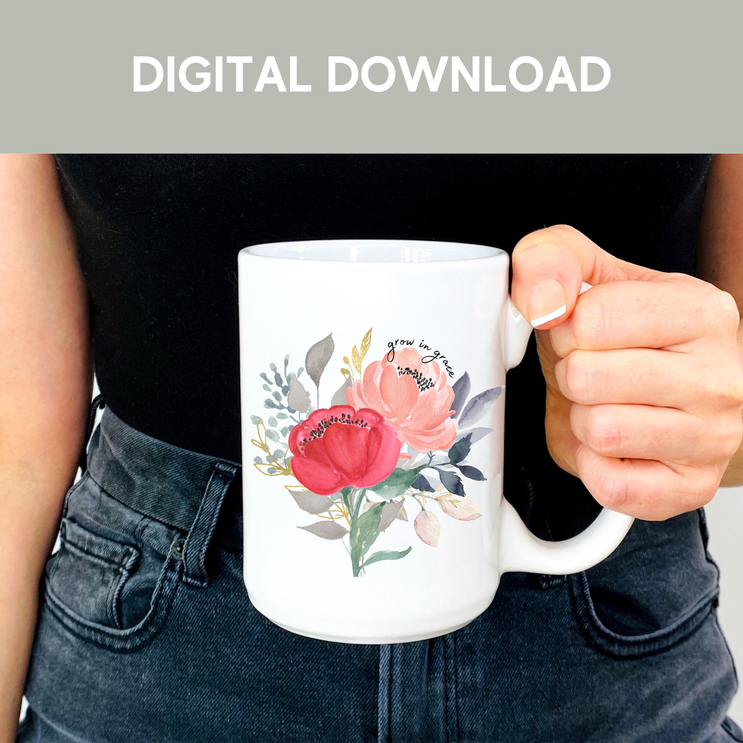 Grow in Grace PNG Grace PNG Faith PNG Christian Png Spring - Etsy