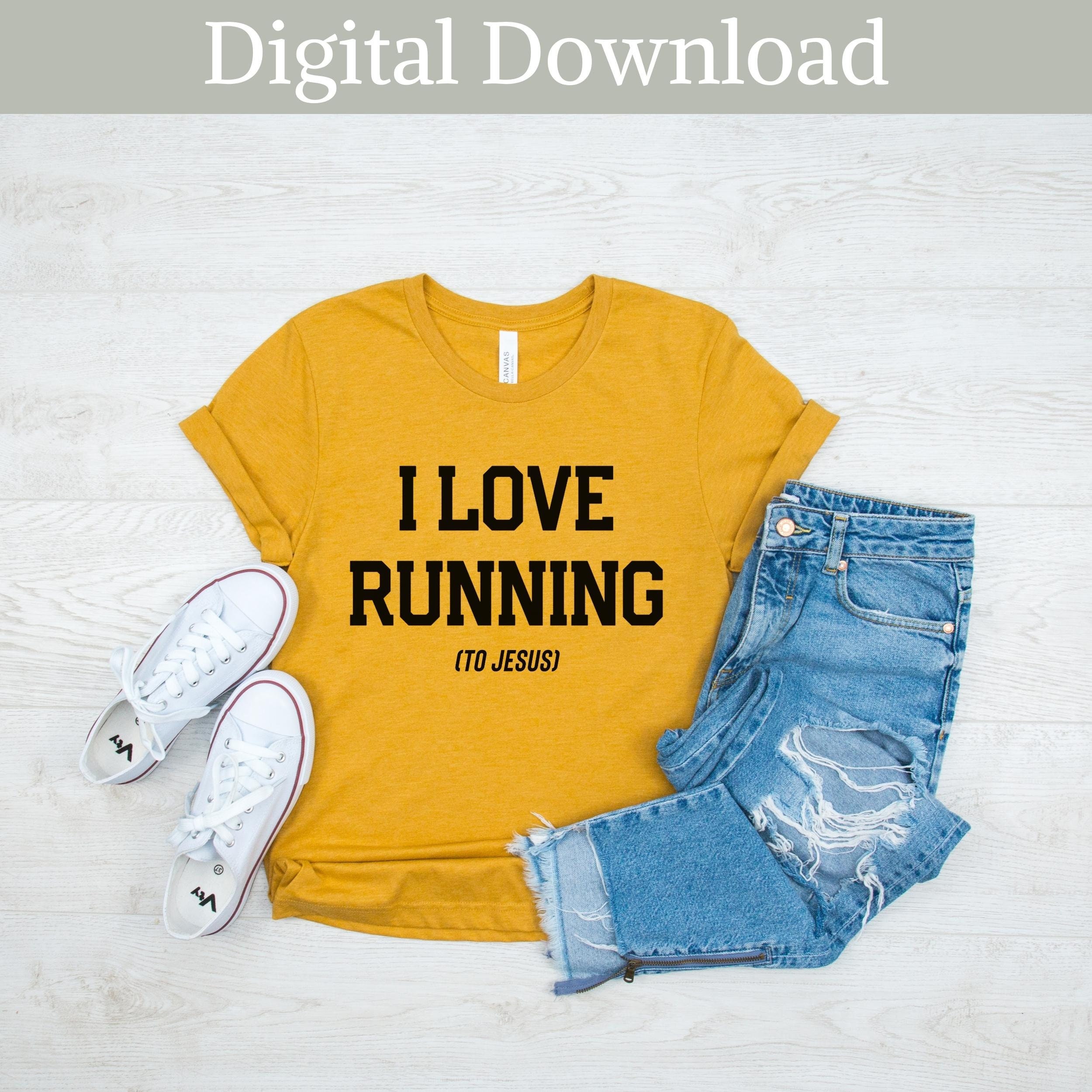 I Love Running to Jesus Png Jesus Png Christian Png Funny - Etsy