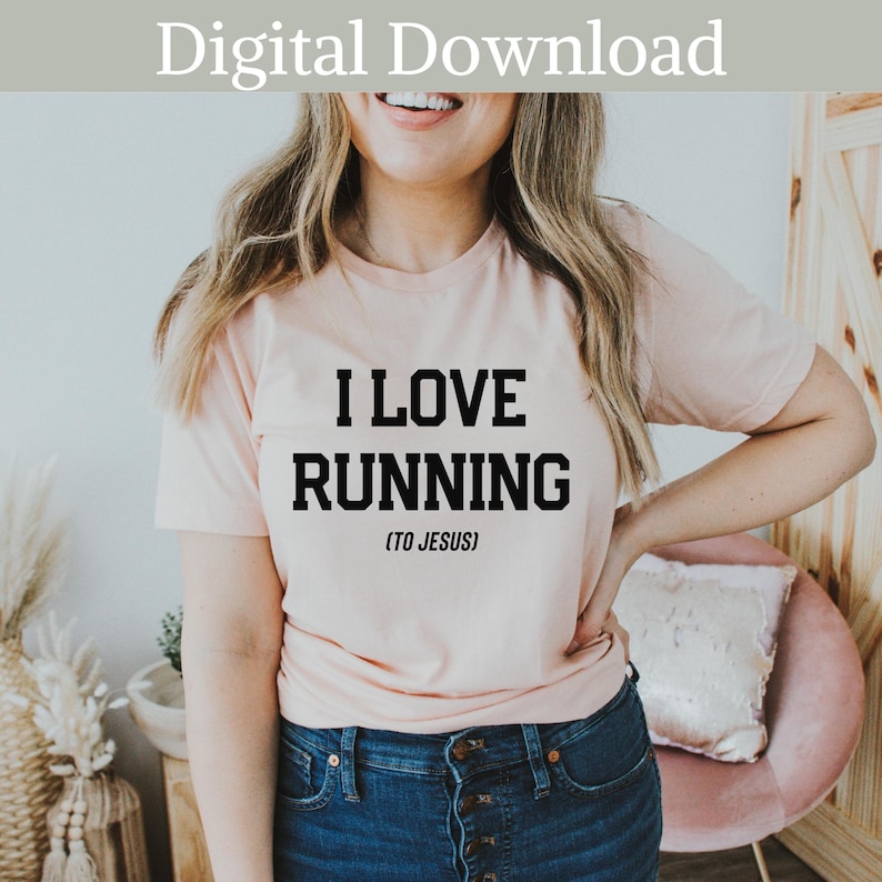 I Love Running to Jesus Png Jesus Png Christian Png Funny - Etsy