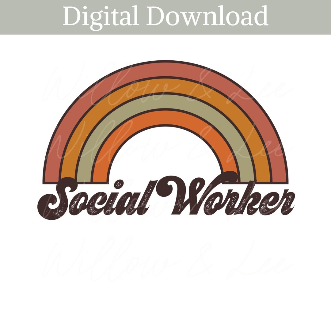 Social Worker PNG, Retro Social Worker Sublimation File, Social Work ...