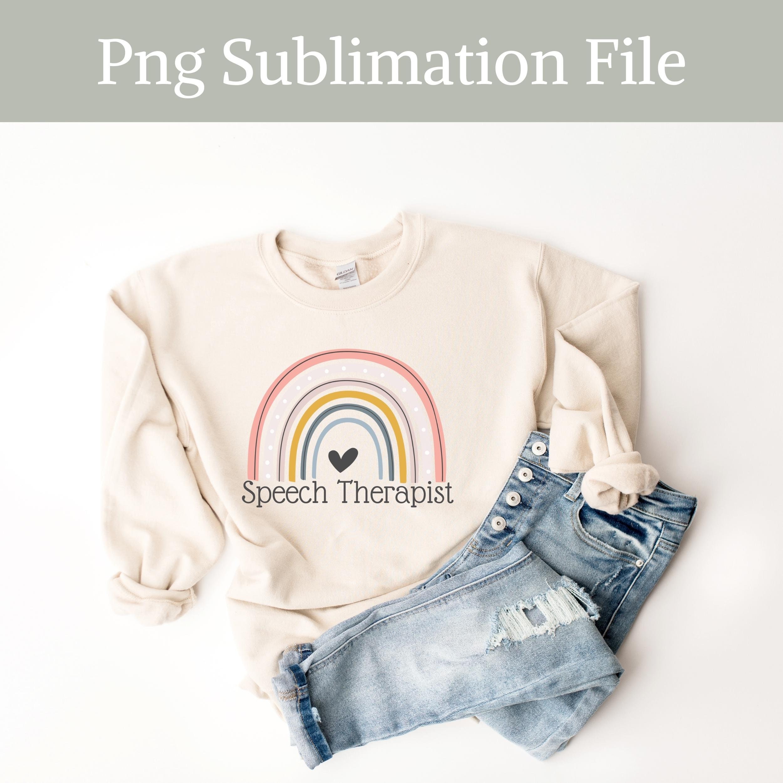Logopeda Sublimación png Logopeda png Logopeda Arco Iris - Etsy España