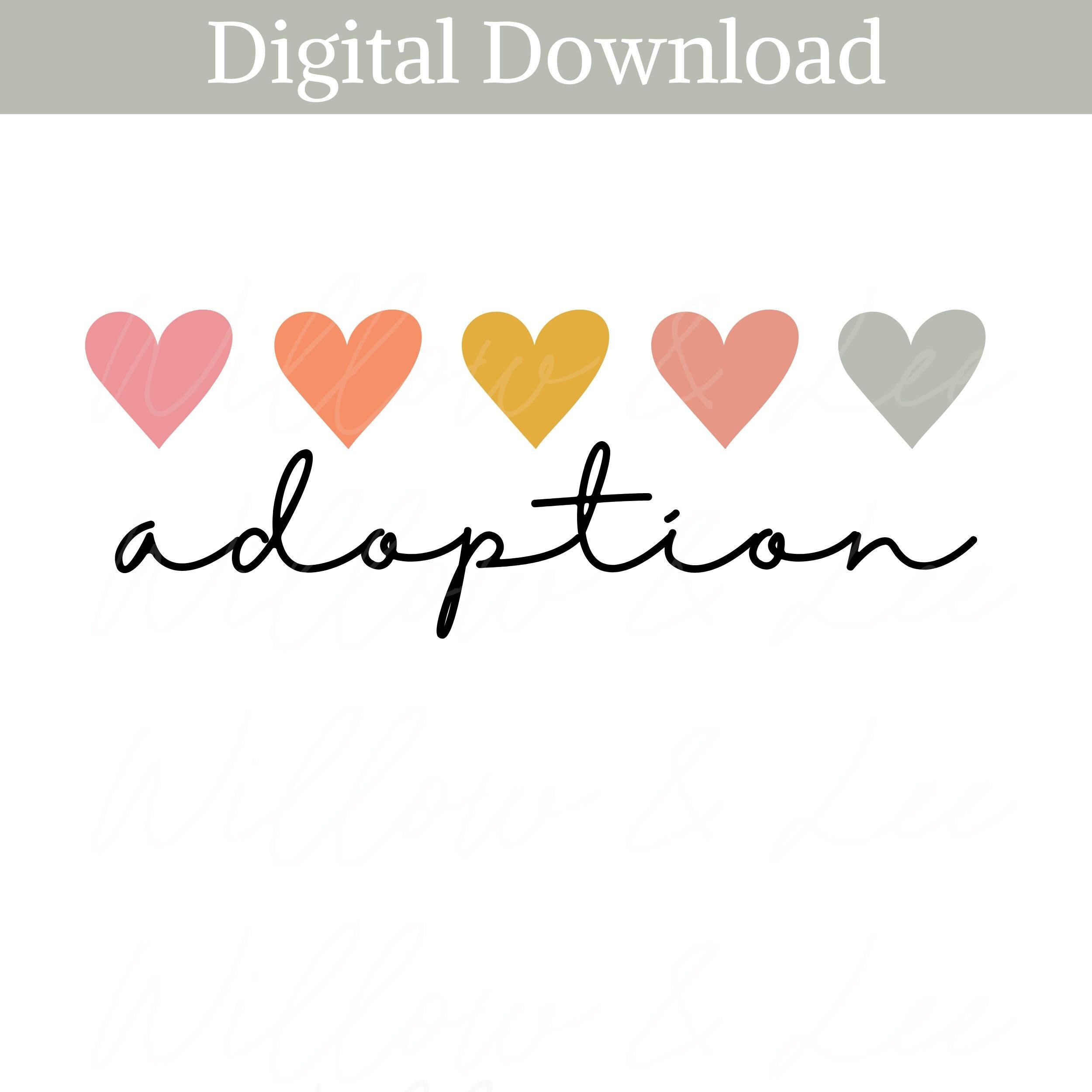 Adoption Png Adoption Hearts Gotcha Day Png Forever Family - Etsy