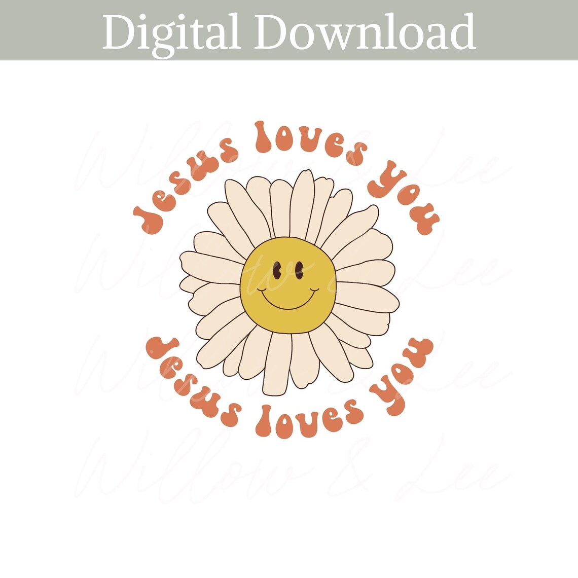 Jesus Loves You Png, Christian Smiley Face, Retro Christian Png, Jesus ...