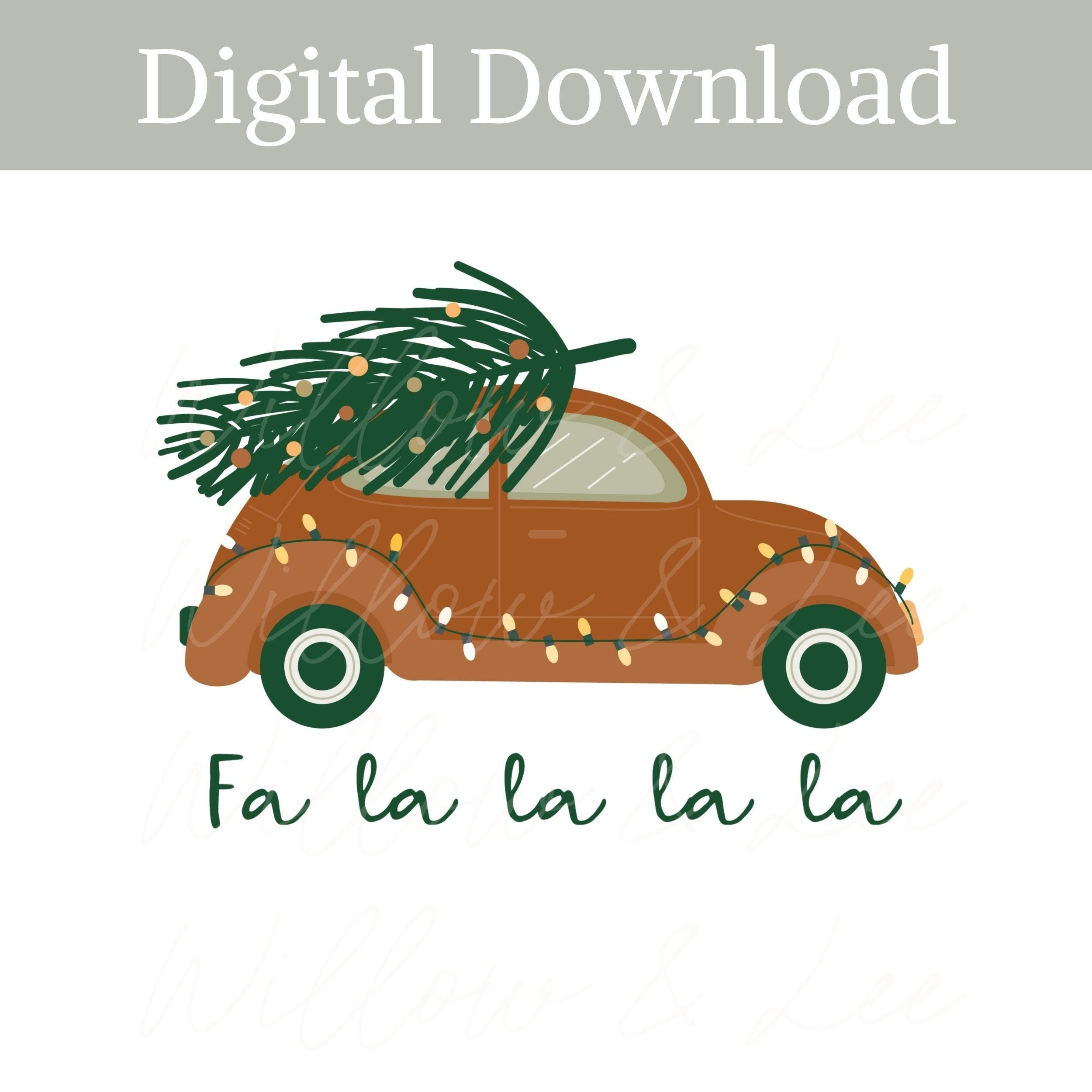 Fa La La Png Retro Christmas Png Vintage Christmas Png - Etsy
