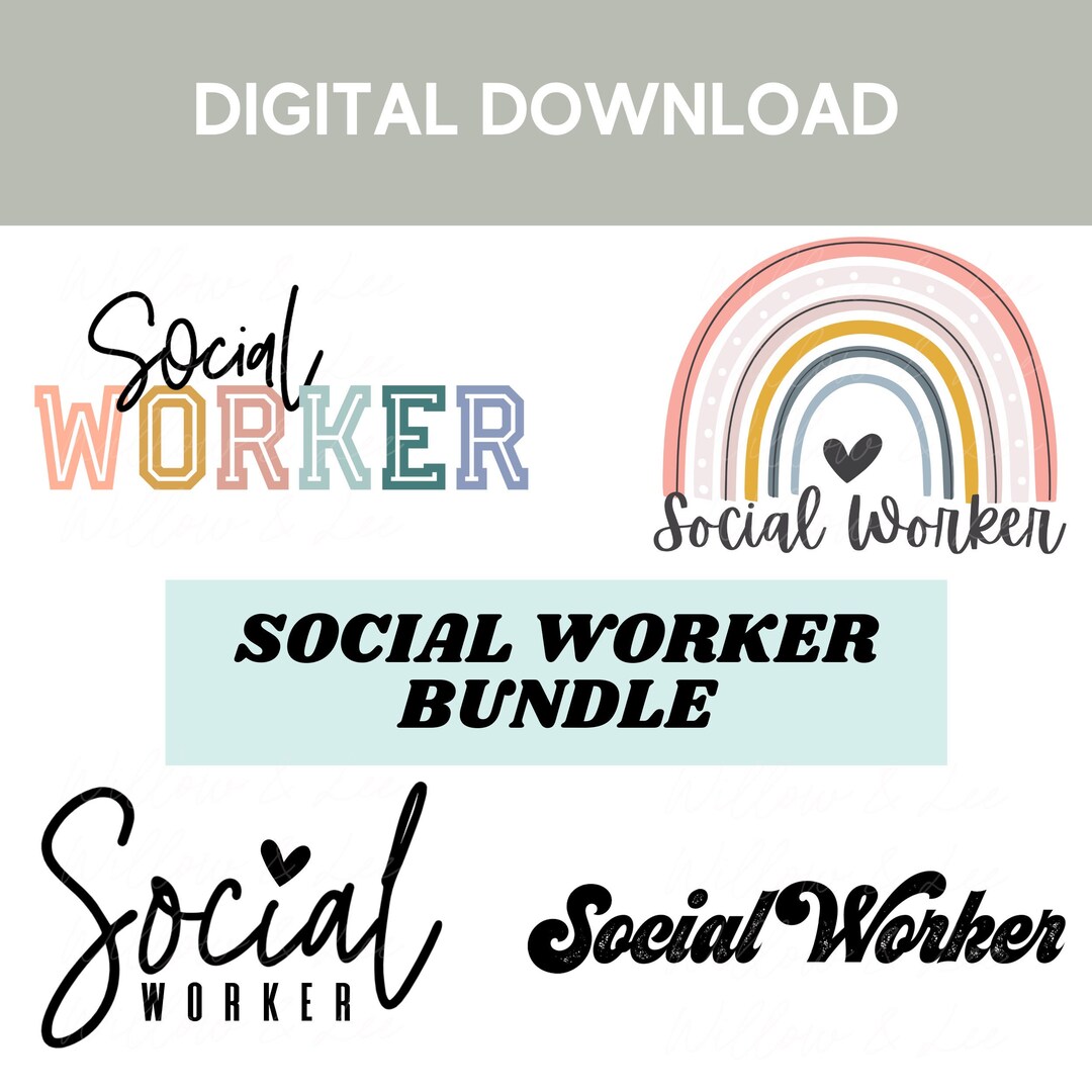 Social Worker Sublimation Bundle, Social Worker Bundle, Social Worker ...