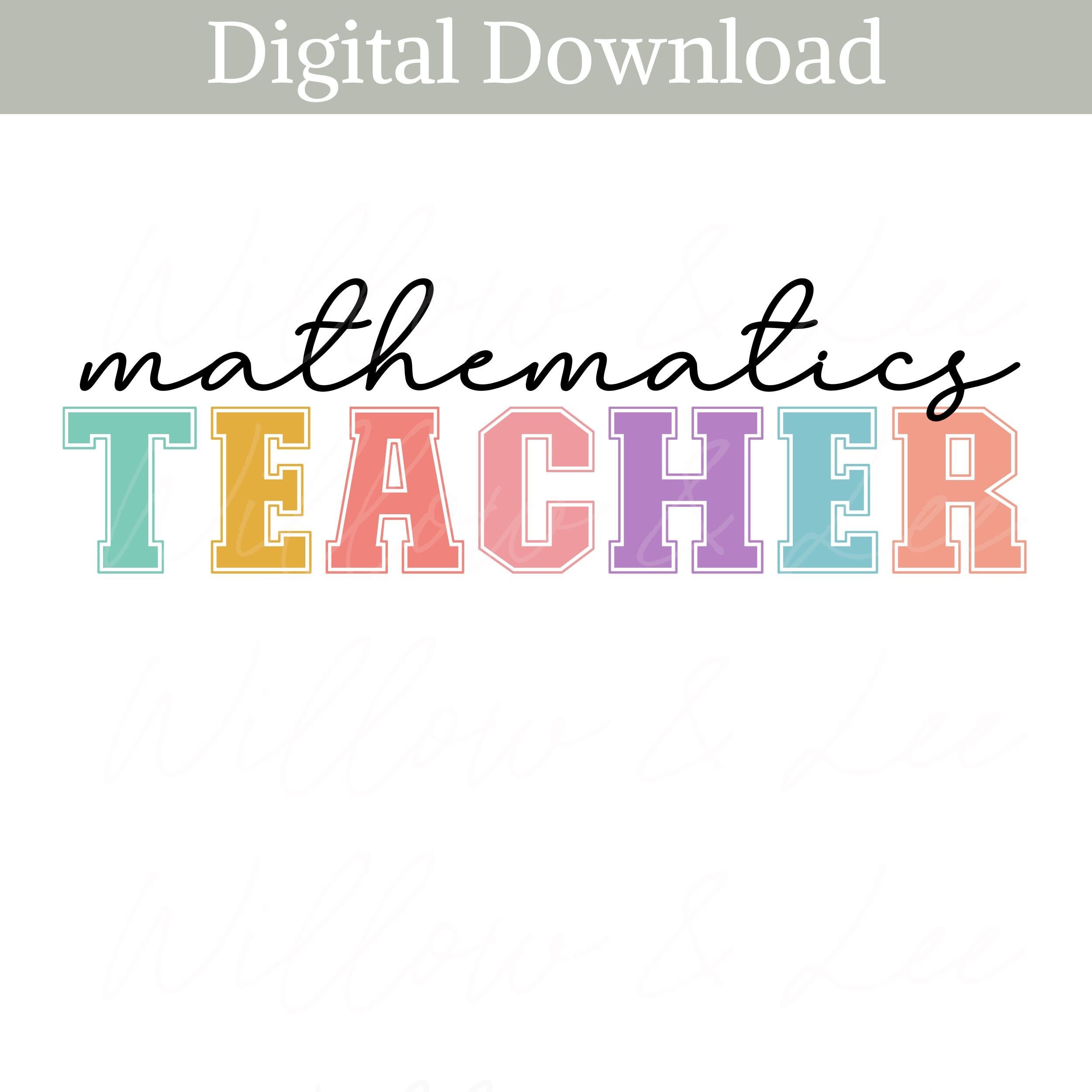 Mathematics Teacher Png, Math Teacher Png, Math Teacher Sublimation ...