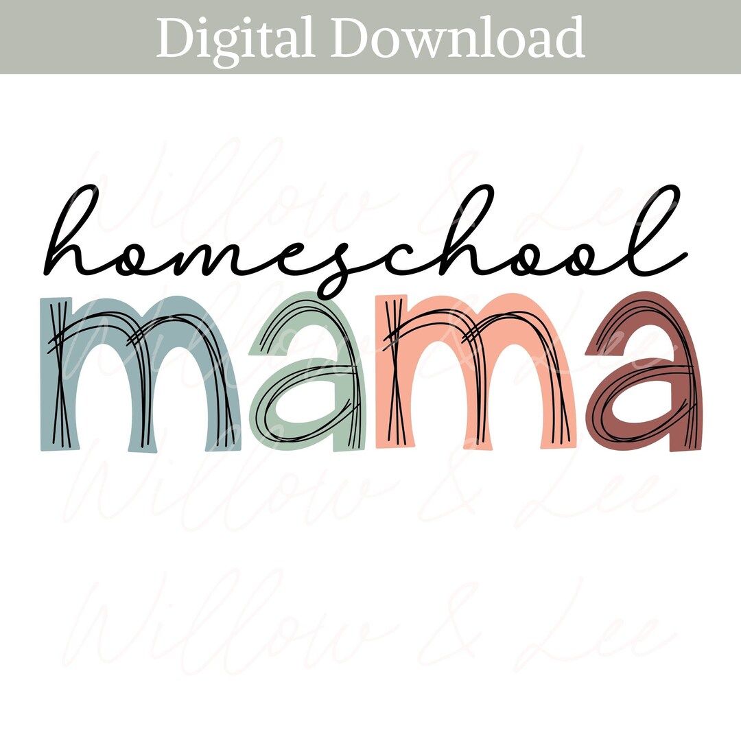 Homeschool Mama Sublimation PNG, Homeschooling PNG, Homeschool Mom ...