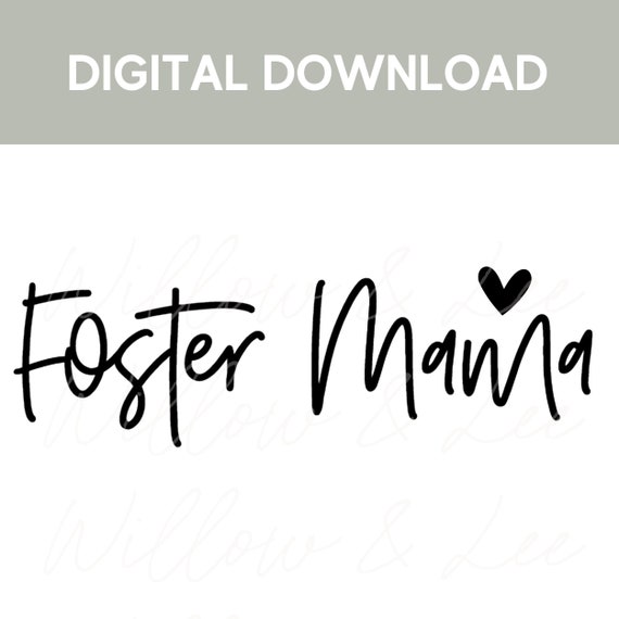 Foster Mama PNG Foster Mama Sublimation Foster Mom PNG Get | Etsy