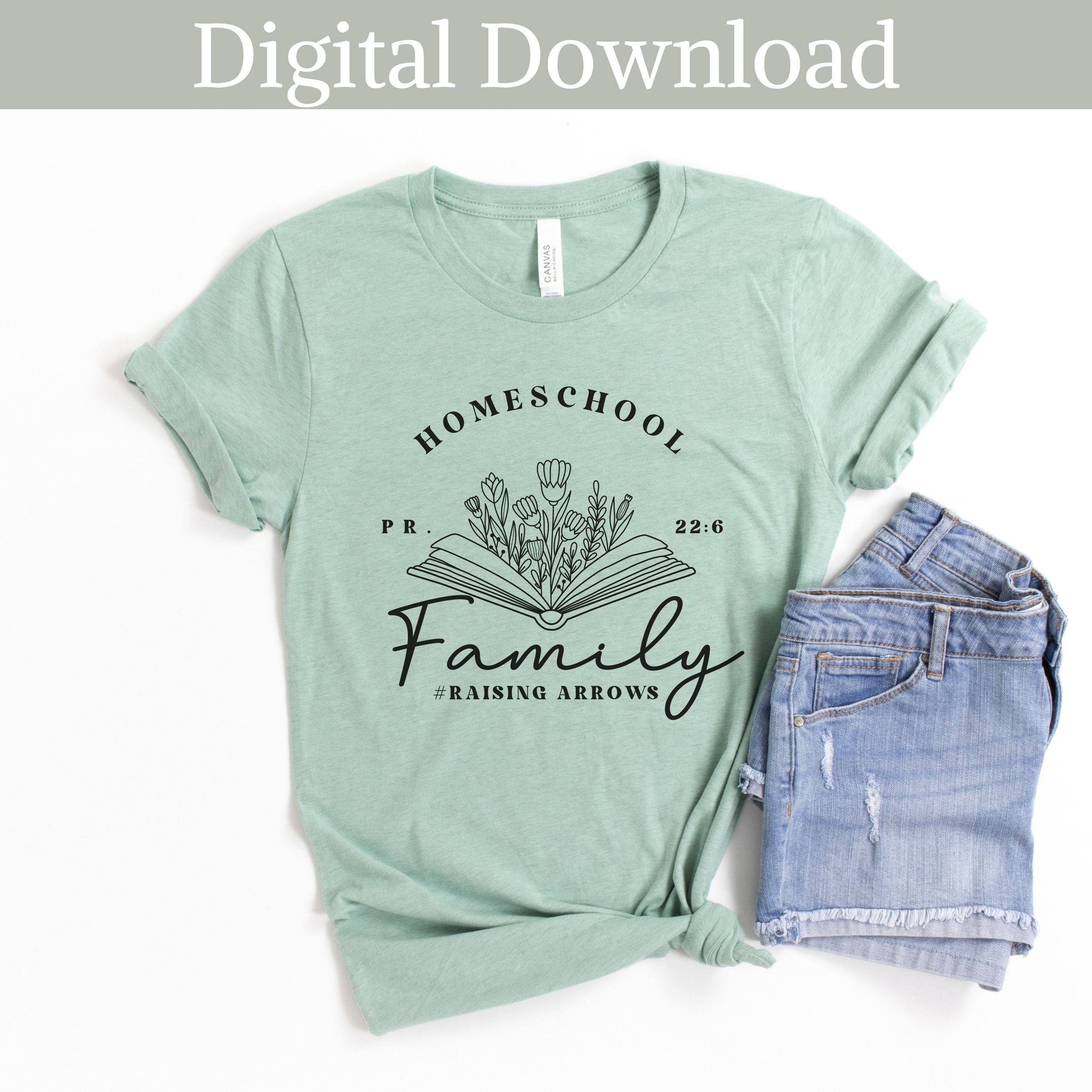 Homeschool Family Sublimation File PNG Homeschooling PNG - Etsy