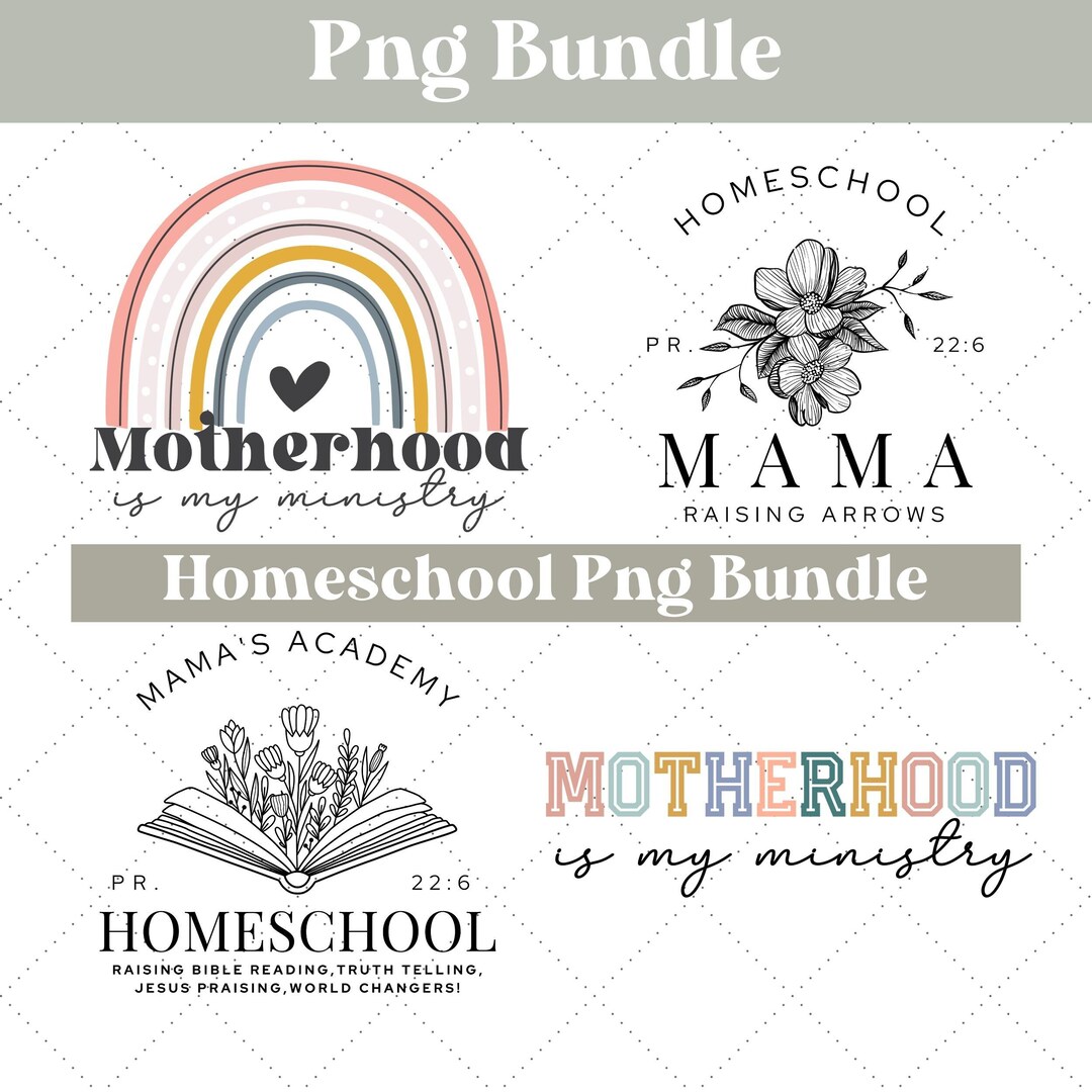 Homeschool Sublimation Bundle PNG, Christian Homeschool PNG, Homeschool ...
