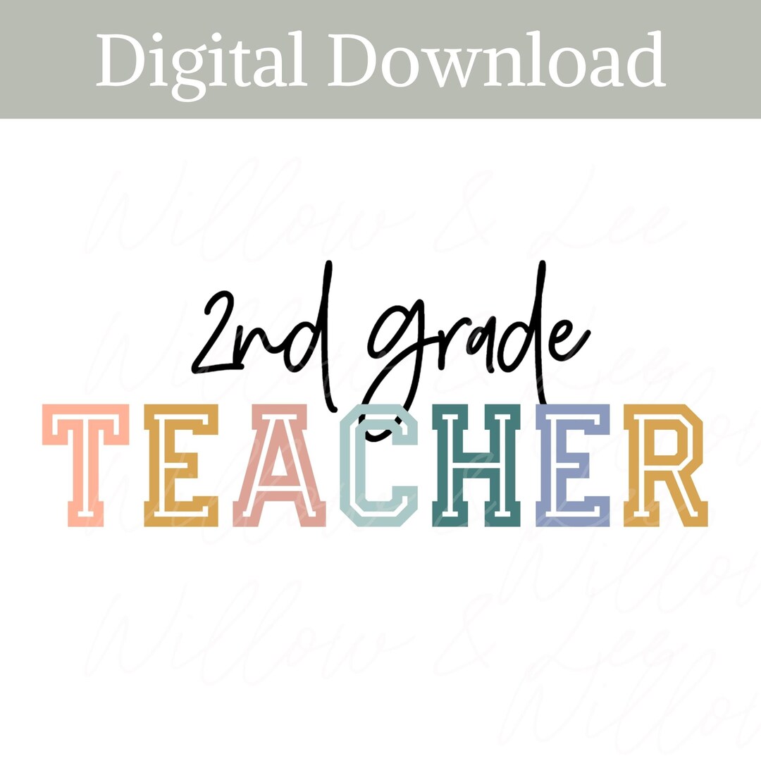 Second Grade Teacher PNG, 2nd Grade PNG, Second Grade PNG, Second Grade ...