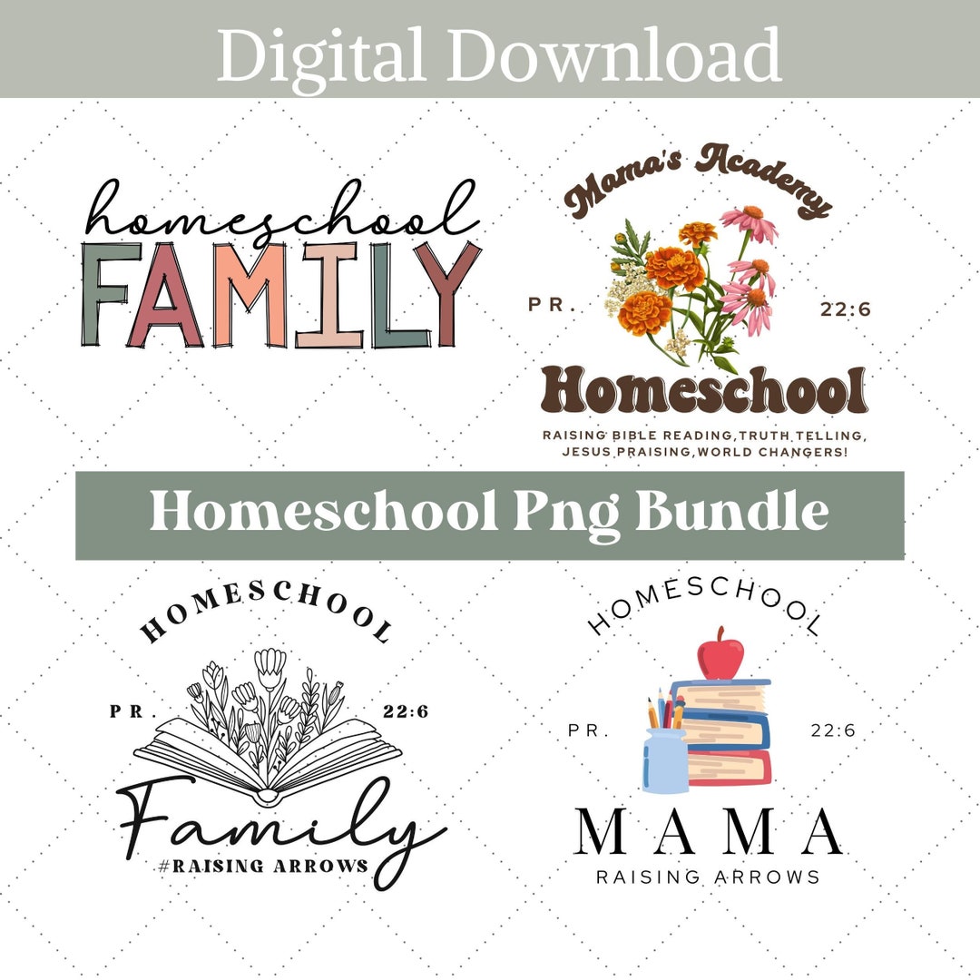 Homeschool Sublimation Bundle PNG, Christian Homeschool PNG, Homeschool ...