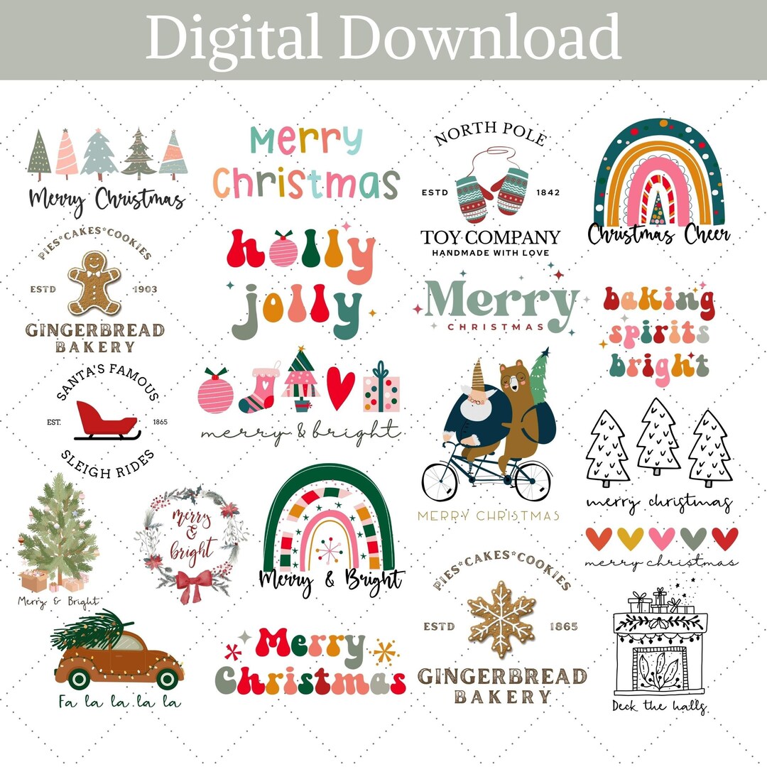 Christmas BIG BUNDLE Png, Christmas Png Bundle, Christmas Mega Png ...