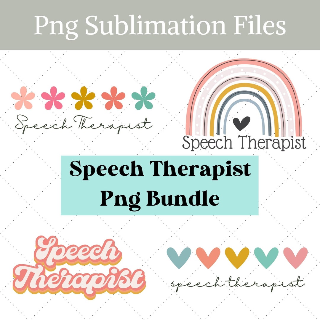 Speech Therapist Sublimation Bundle, Speech Therapist Png Bundle ...