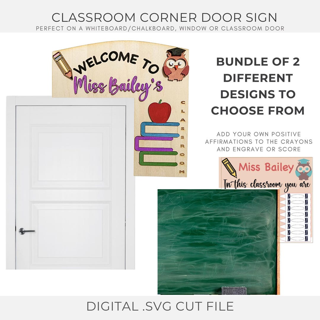 School Classroom Corner Signs Digital File, Classroom SVG, SVG, School ...