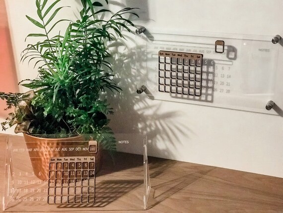 Digital SVG Acrylic Wood Calendar Bundle Wall Calendar/desk | Etsy