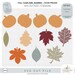 Fall Garland SVG Digital Cut File Bundle, Laser Cut Pumpkins, Autumn ...