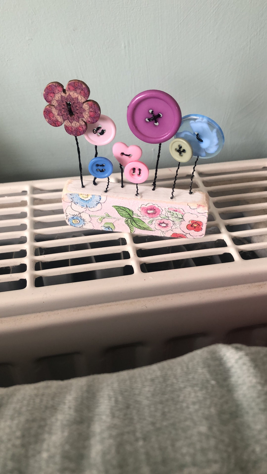 Wooden Button Gardens - Etsy