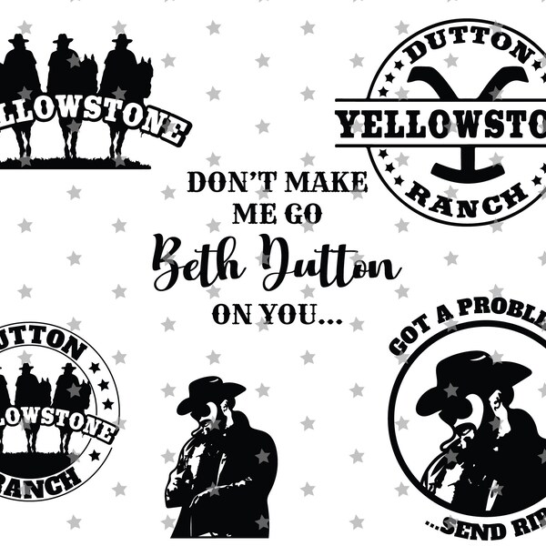 Yellowstone Svg - Etsy